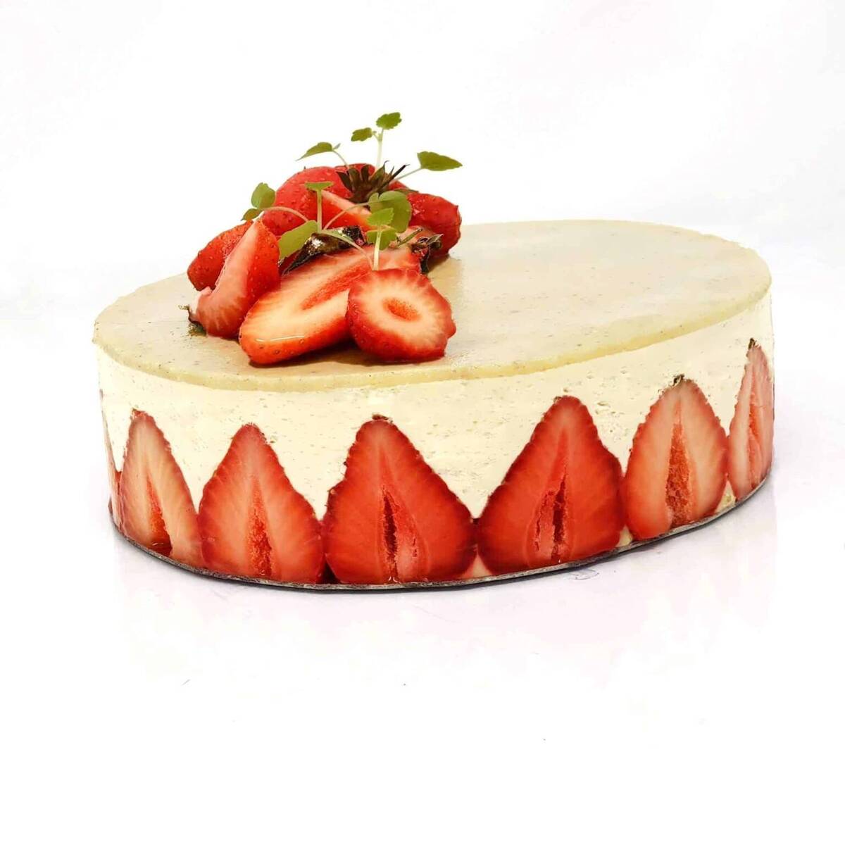 Recette Fraisier (à la crème mousseline Vanille) : ingrédients, étapes ...